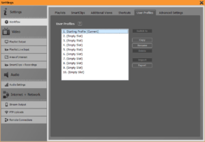 User Profiles – Playdeck