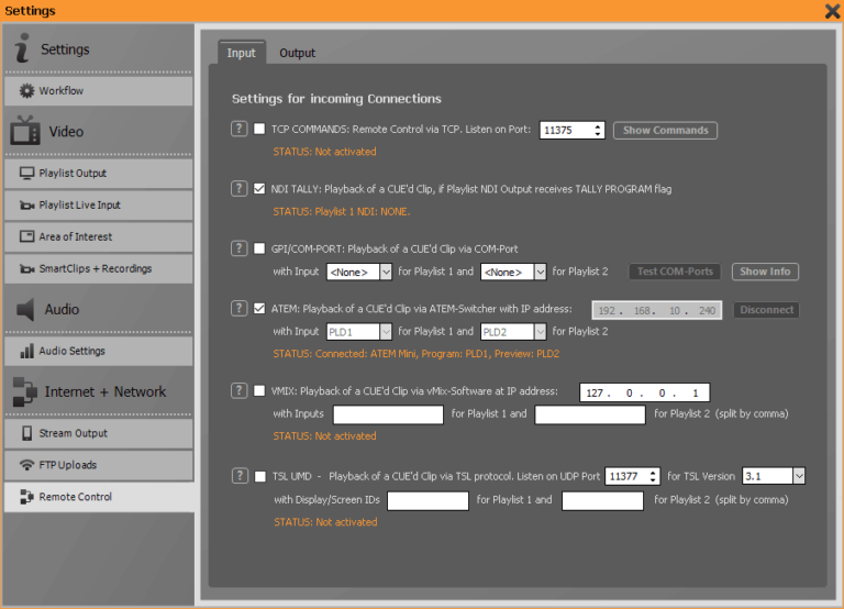 Playdeck – Professional Video Playout Software for Windows