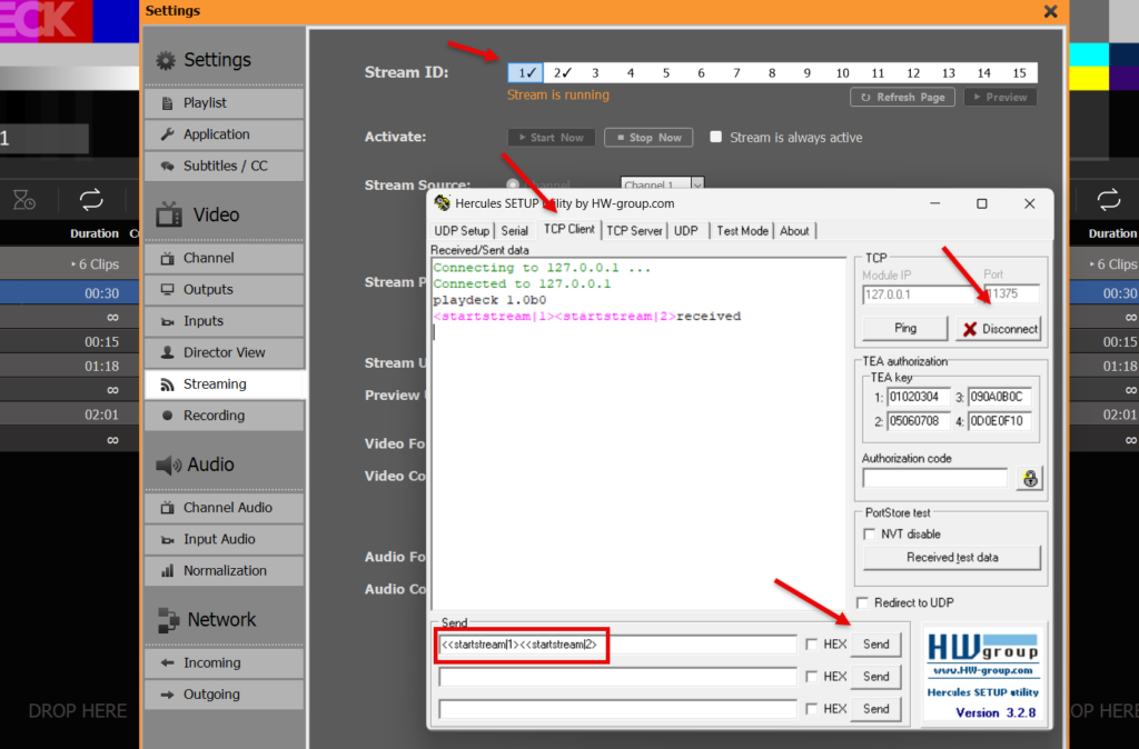 Using Commands for Playout Control – Playdeck