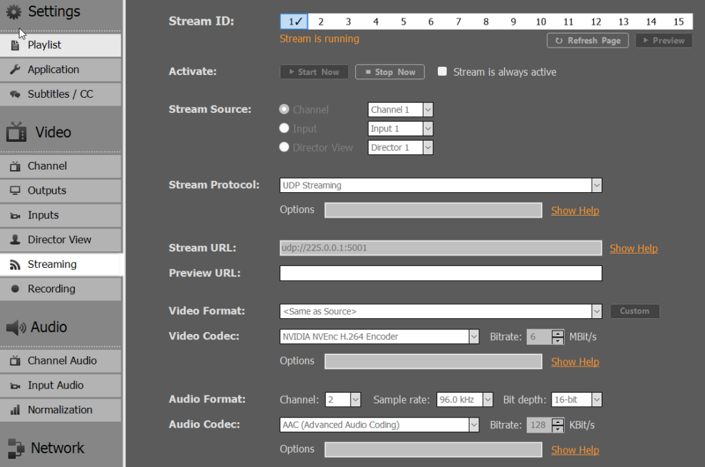 Using SCTE for Inputs and Outputs – Playdeck
