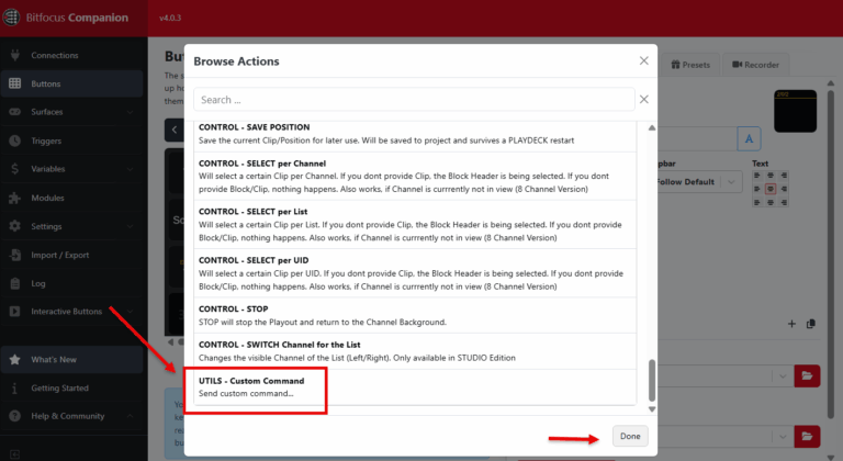 Using Companion for Playout Control – Playdeck