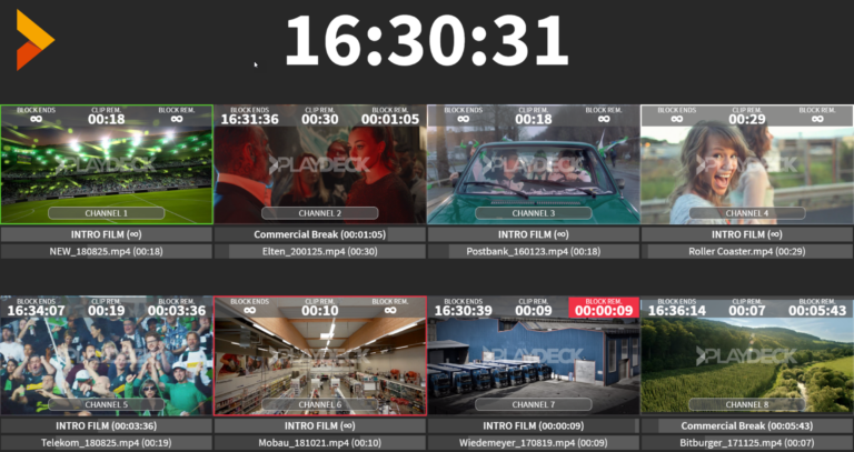 Playdeck – Professional Video Playout Software for Windows